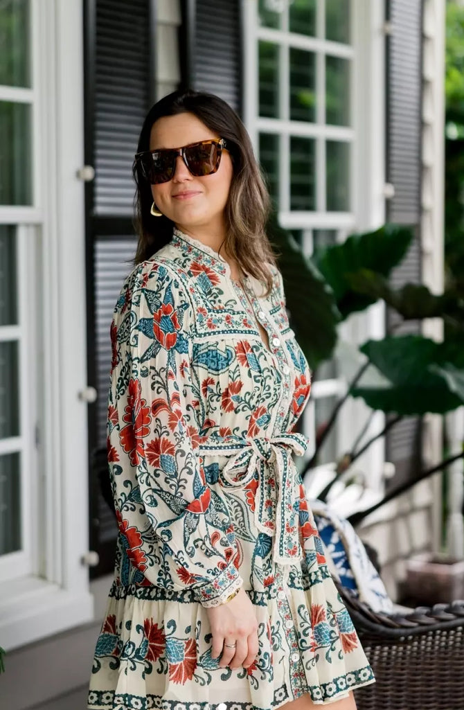 FRANCESCA SAND LS MINI DRESS – The Posh Pelican