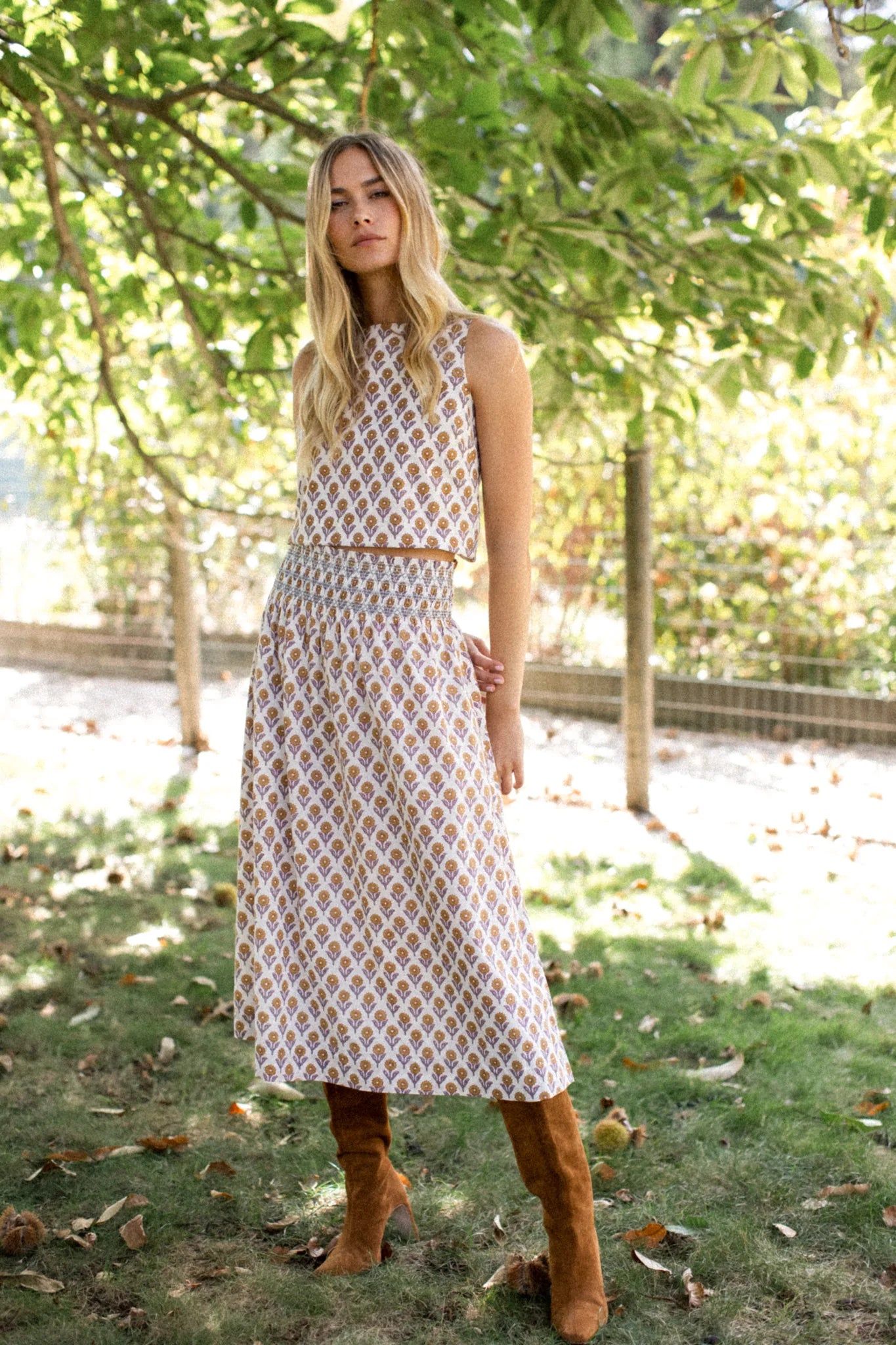 SANDRA SKIRT TINSEL SUNFLOWER – The Posh Pelican