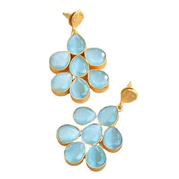 CLEO AQUA GEMSTONE EAR – The Posh Pelican