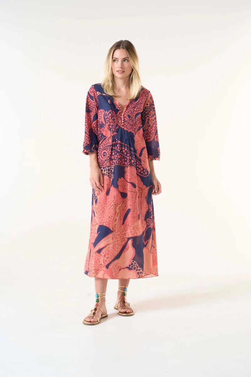 PORTOFINO LONG POPPY DRESS – The Posh Pelican