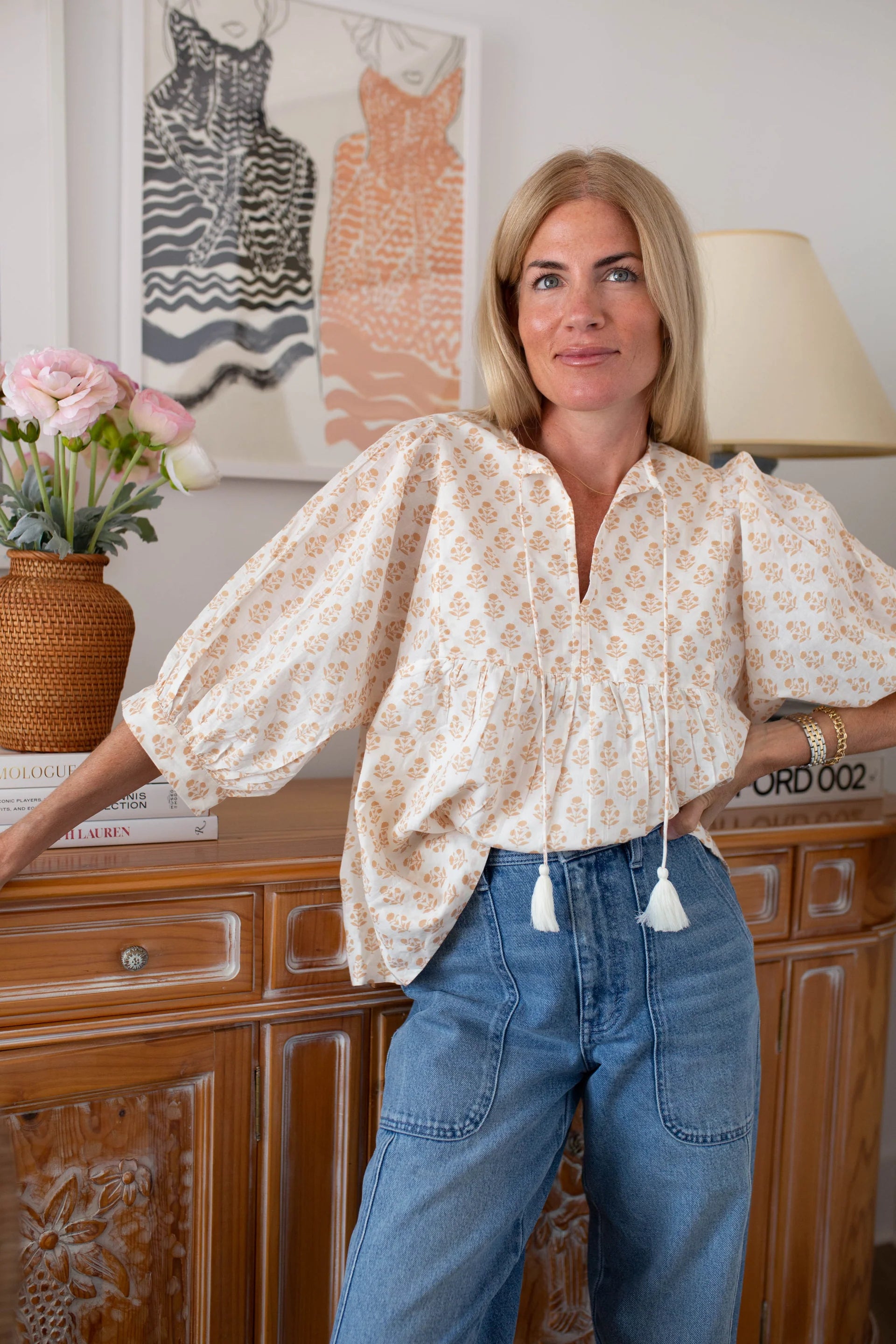 STEPH TOP TINSEL DANDELION – The Posh Pelican